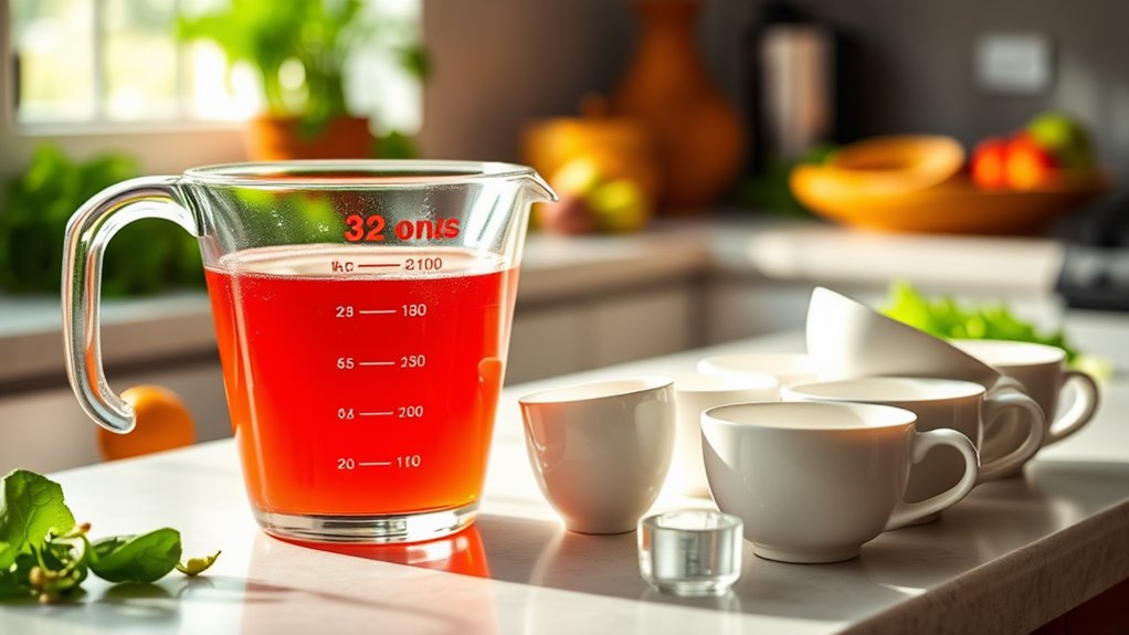 How to Convert 32 Ounces to Many Cups | H2GO Water Bottle