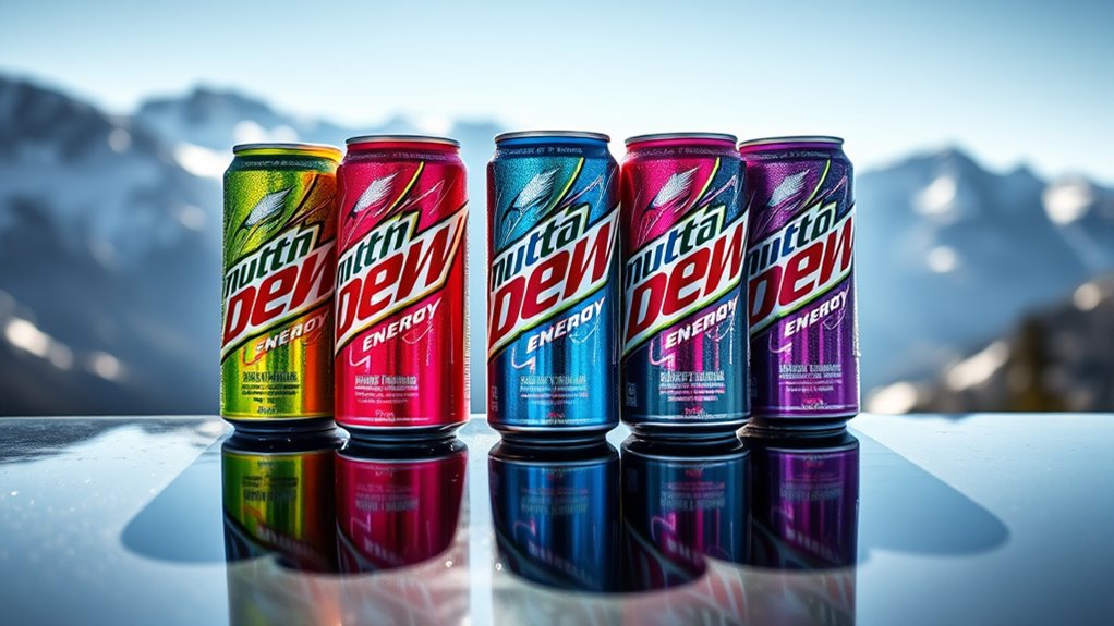 5 Mountain Dew Energy Drink Flavors Ranked by Caffeine Content | H2GO ...